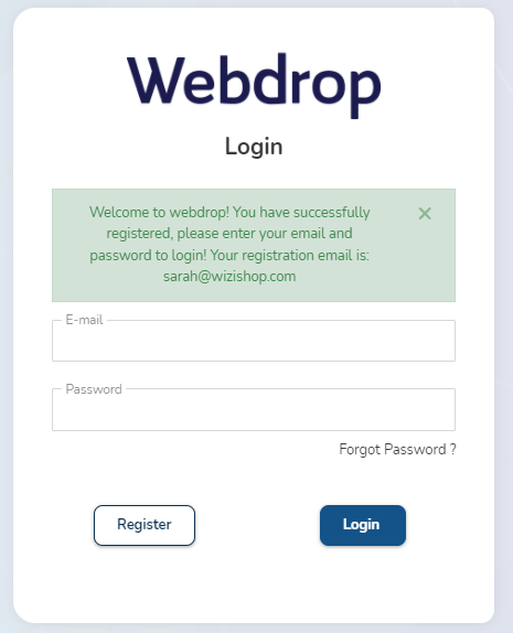Import my products from Webdrop – WiziShop Help Center